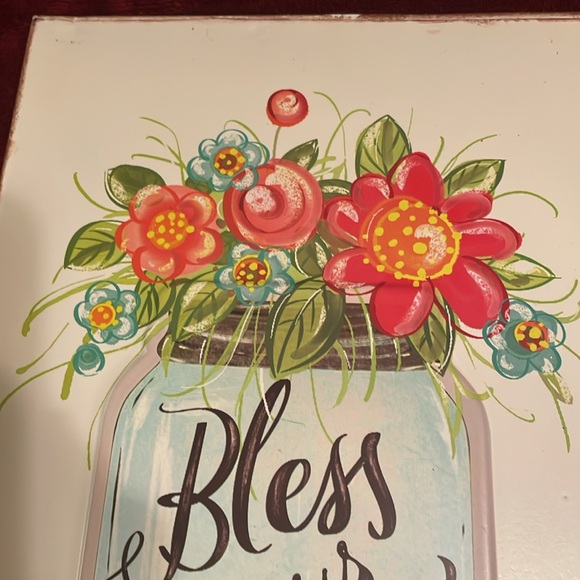 Hobby Lobby | Wall Decor | Nwts Bless Your Heart Metal Signlooks Like A ...
